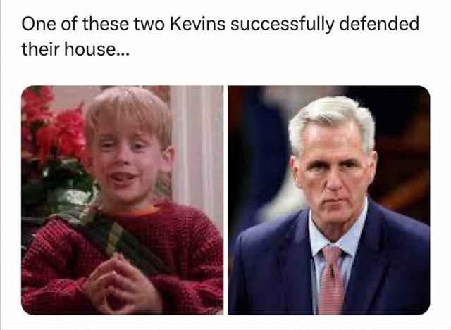 One of these two Kevins successfully defended their house... I ...