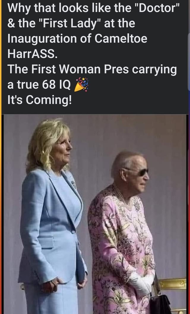 Why that looks like the "Doctor" & the "First Lady" at the Inauguration ...