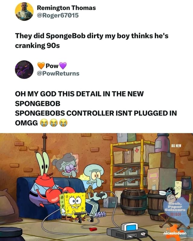 This is wild 😂🤣 (Powreturns/x, roger67015/x) #gaming #spongebob # ...