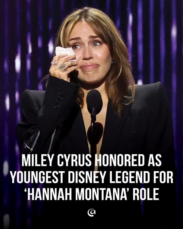 At the D23 Expo, 31-year-old singer Miley Cyrus was named the youngest ...