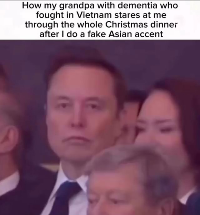 How my grandpa with dementia who fought in Vietnam stares at me through ...