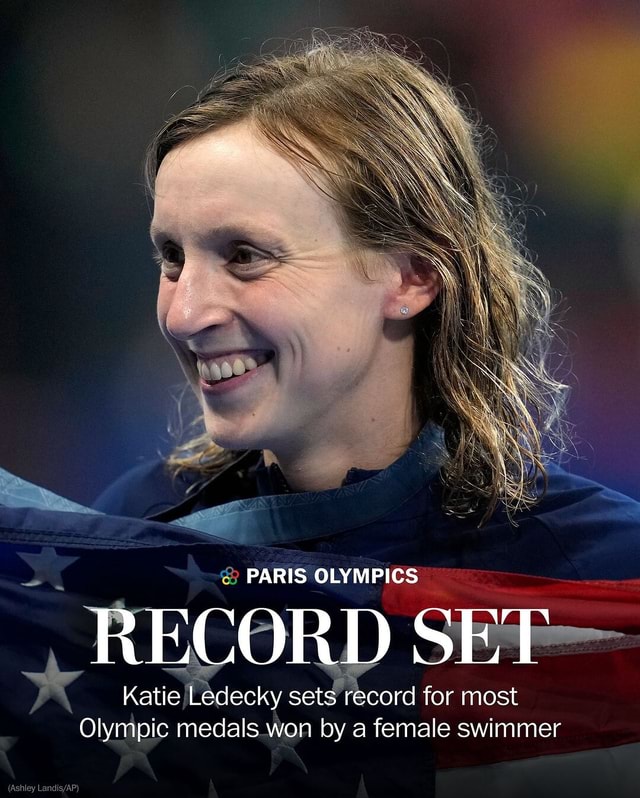 Katie Ledecky set the record for most Olympic medals won by a female ...