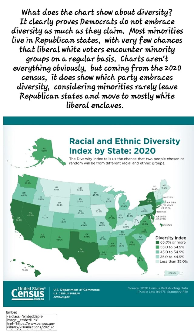 What does the chart show about diversity? It clearly proves Democrats ...