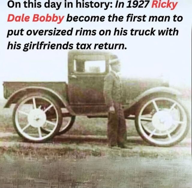 On this day In history: in 1927 Ricky Dale Bobby become the first man ...