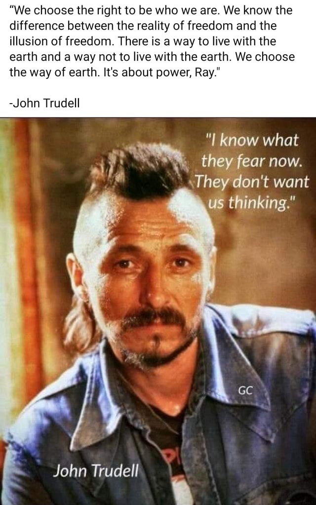 "We choose the right to be who we are. We know the difference between ...