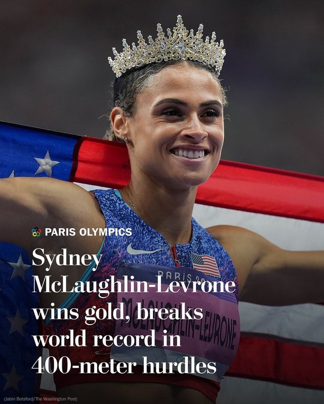 American Sydney McLaughlin-Levrone won gold in the women’s 400-meter ...