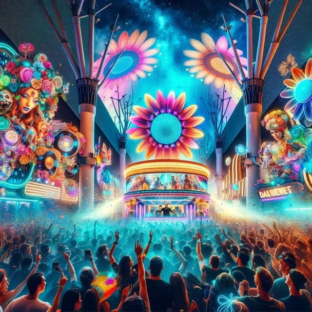 We asked AI to design an EDC experience at the Fremont Street ...
