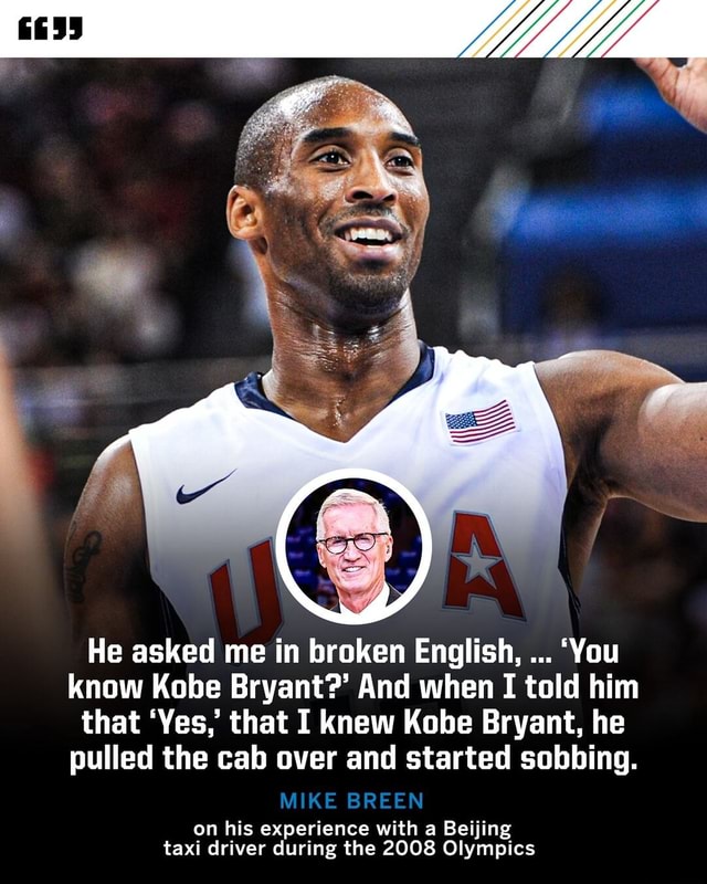 Kobe Bryant was a global icon 🌐 - He asked me in broken English, 'You ...