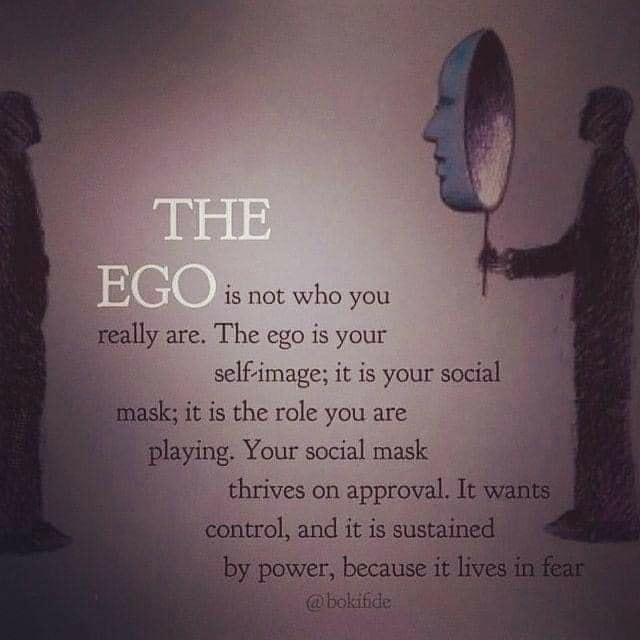 THE EGO is not who you really are. The ego is your self-image; it is ...