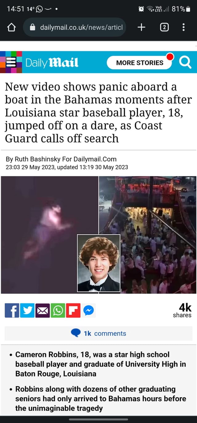 All Dally Mail New video shows panic aboard a boat in the Bahamas ...