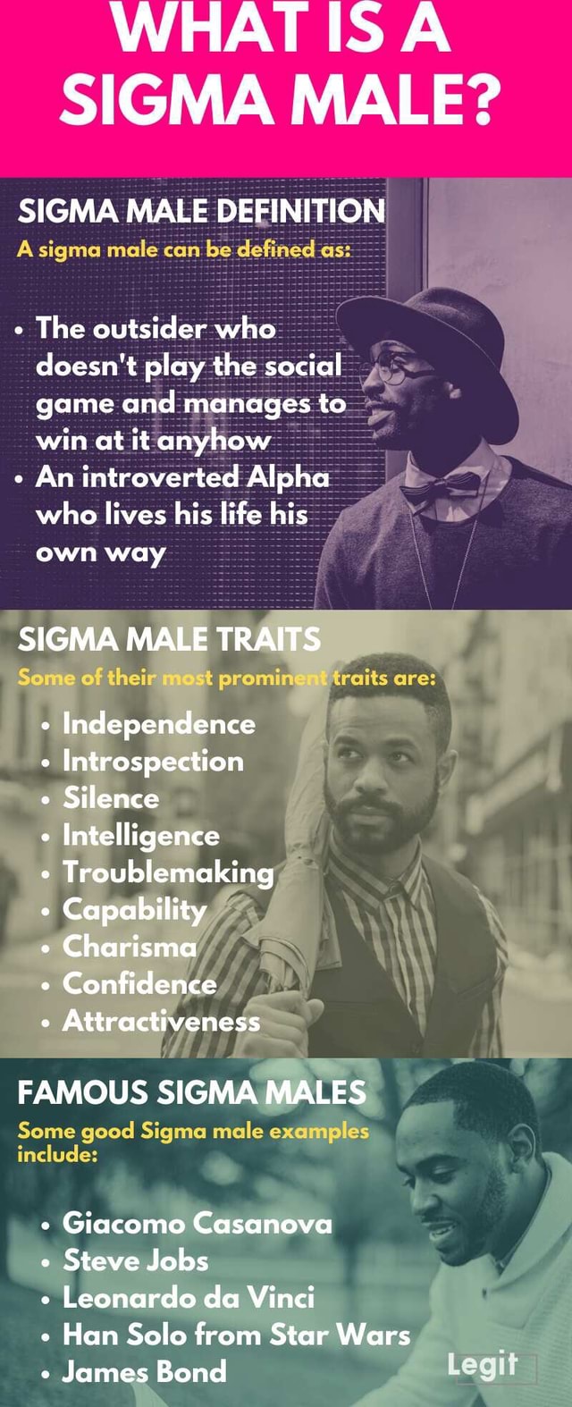 WHATIS A SIGMA MALE? SIGMA MALE DEFINITION sigma male can be The ...
