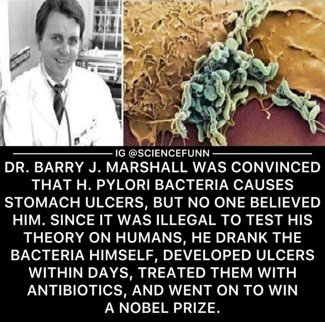 In 2005, Barry Marshall and Robin Warren were awarded the Nobel Prize ...