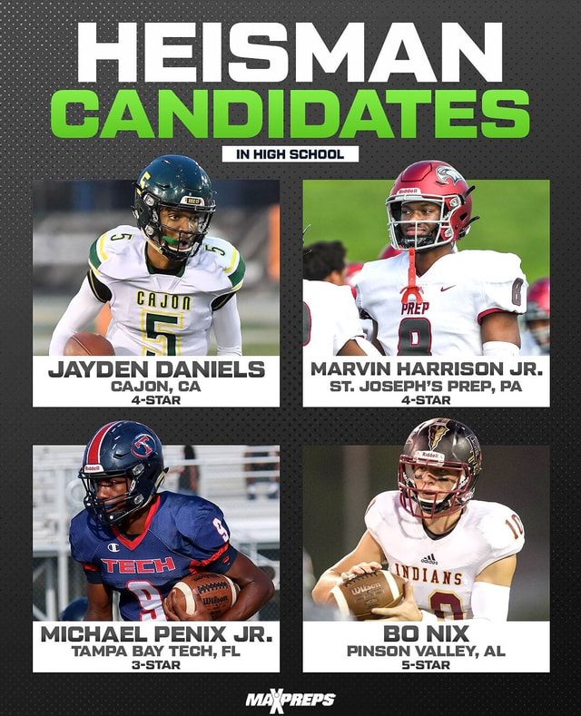 2023 Heisman Trophy: Jayden Daniels, Marvin Harrison Jr., Bo Nix and ...
