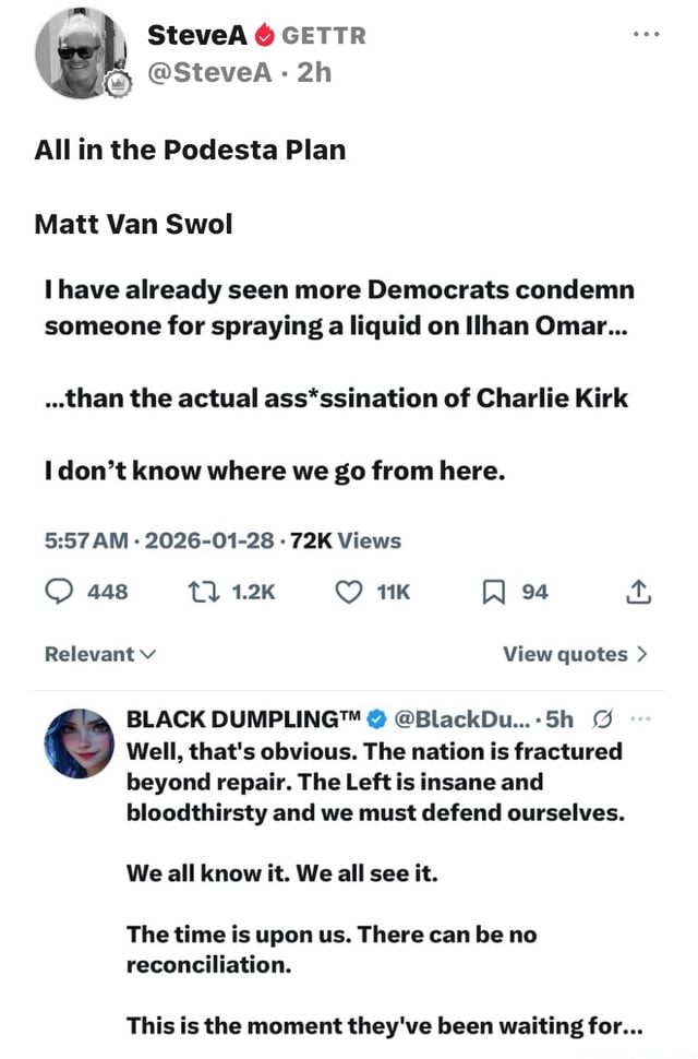 SteveA GETTR @SteveA - All in the Podesta Plan Matt Van Swol (have ...