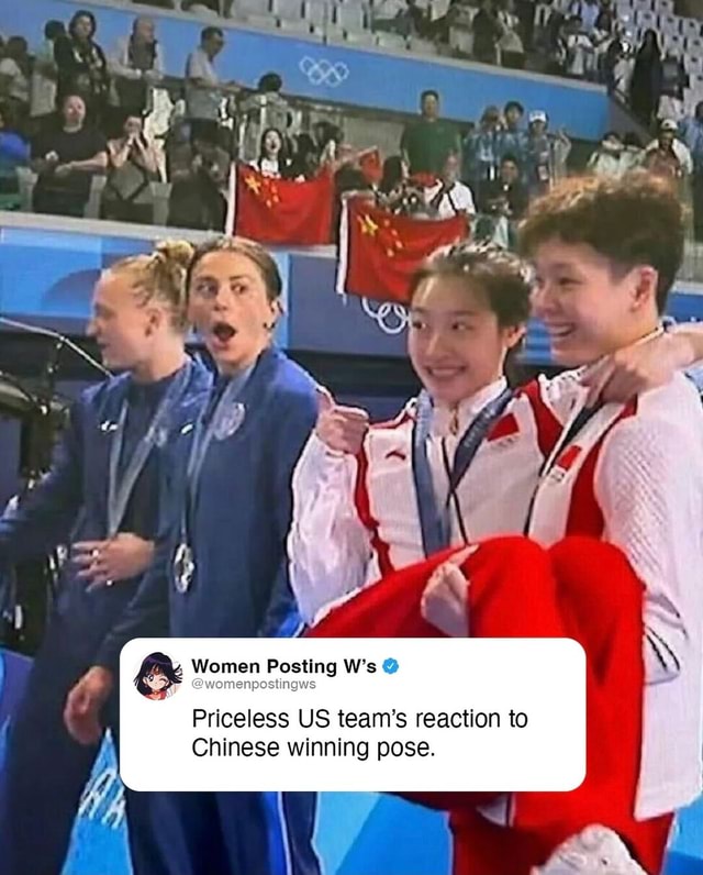 Kassidy Cook’s reaction after China’s Chang Yani and Chen Yiwen took ...