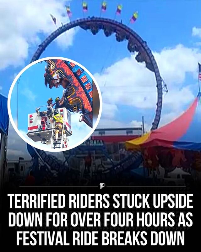 Eightrollercoaster riderswere stuck upside down on a carnival ride ...