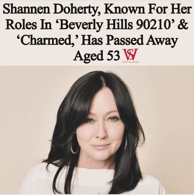 #rip 🙏 - Shannen Doherty, Known For Her Roles In 'Beverly Hills 90210 ...