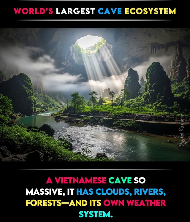 WORLD'S LARGEST CAVE ECOSYSTEM A VIETNAMESE CAVE SO MASSIVE, IT HAS ...