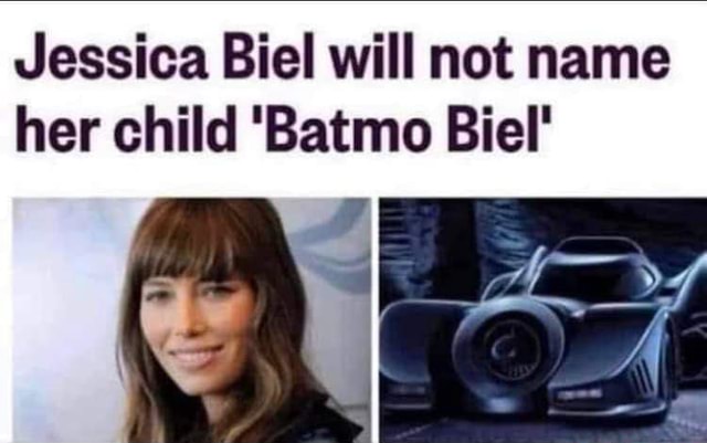 Jessica Biel will not name her child 'Batmo Biel' - America’s best pics ...