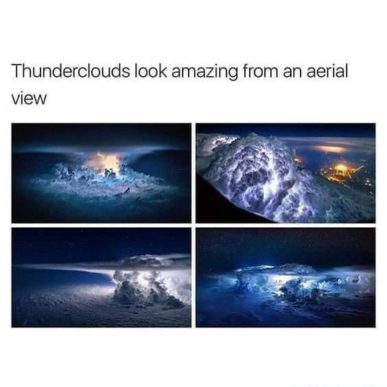 Thunderclouds look amazing from an aerial view - America’s best pics ...