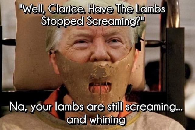 "Well, Clarice. Have The Lambs Stopped Screaming?" Na, your lambs are ...