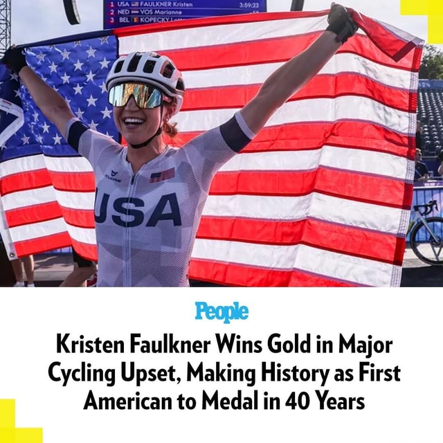 Kristen Faulkner has made history after winning gold at the 2024 ...