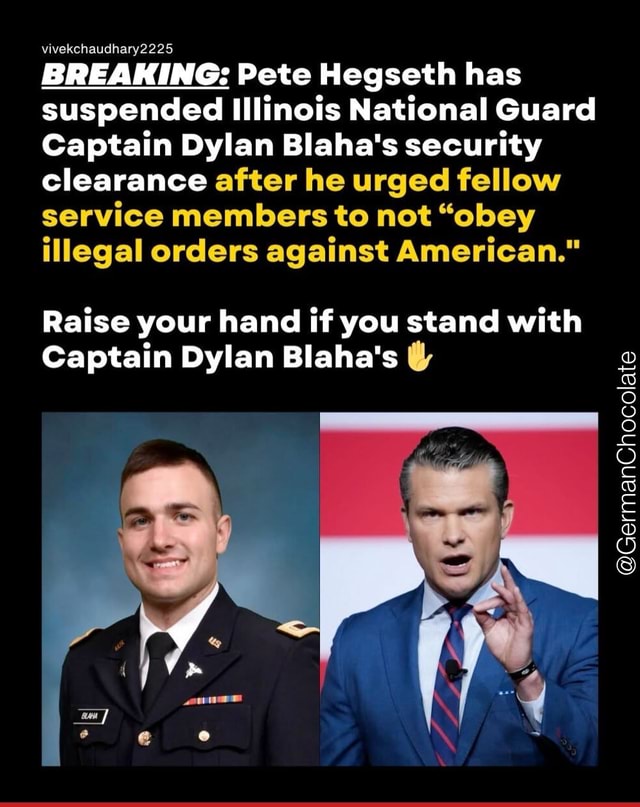 Vivekchaudhary2225 BREAKING: Pete Hegseth has suspended Illinois ...