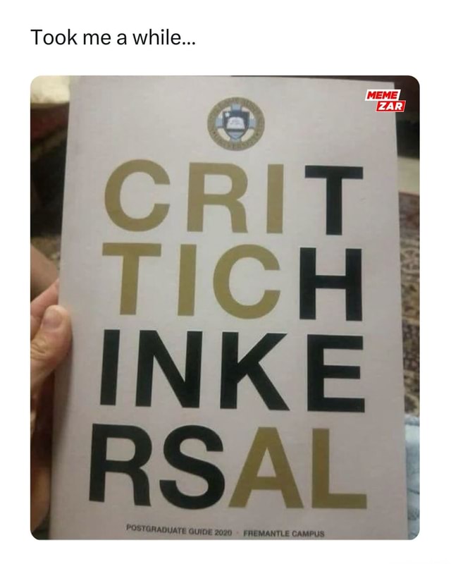 Crit tich inske rsal 👍 #meme #memes #memezar #books #readers - Took me ...