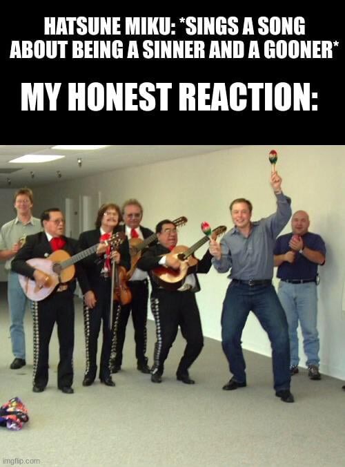 HATSUNE MIKU: "SINGS A SONG ABOUT BEING A SINNER AND A MY HONEST ...