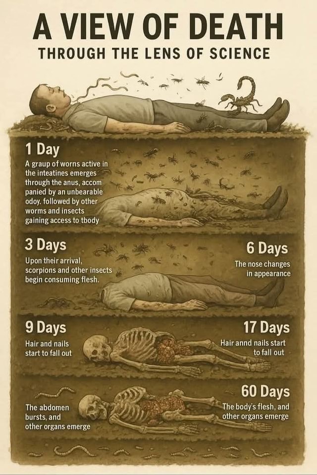 A VIEW OF DEATH THROUGH THE LENS OF SCIENCE Day A graup of worns active ...