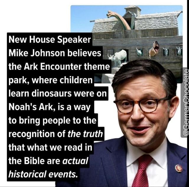 New House Speaker Mike Johnson believes the Ark Encounter theme park ...