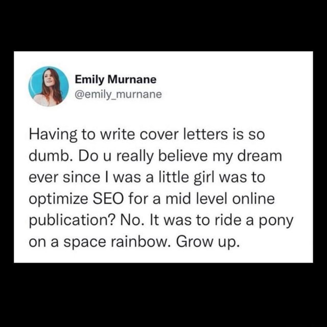 🙂 Very true #memes #workmemes - Q Emily Murnane Having to write cover ...