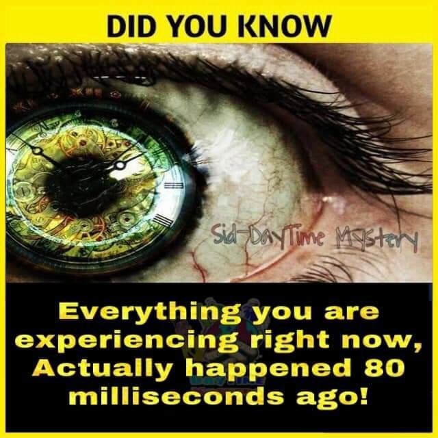 DID YOU KNOW Everything you are experiencing right now, Actually ...