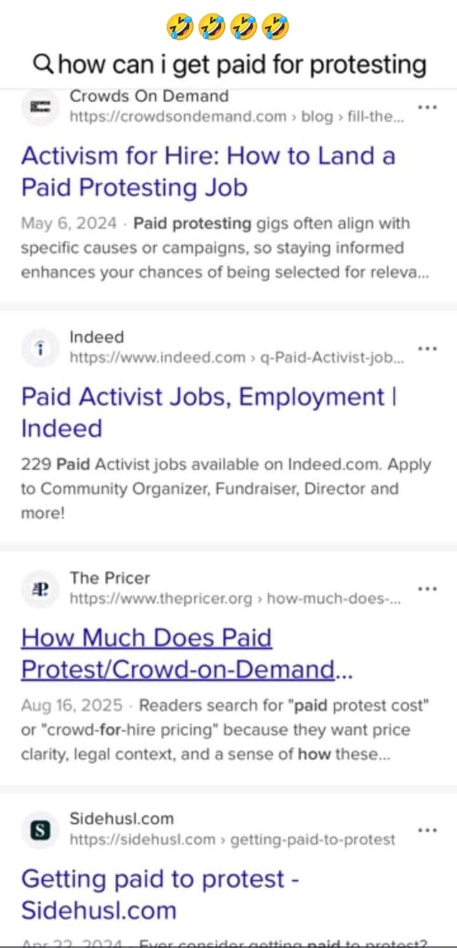 0000 how can i get paid for protesting Crowds On Demand = https ...