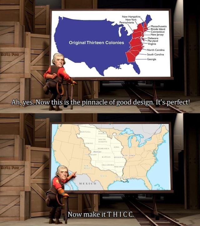 Original Thirteen Colonies this is the pinnacle of good design. It's ...
