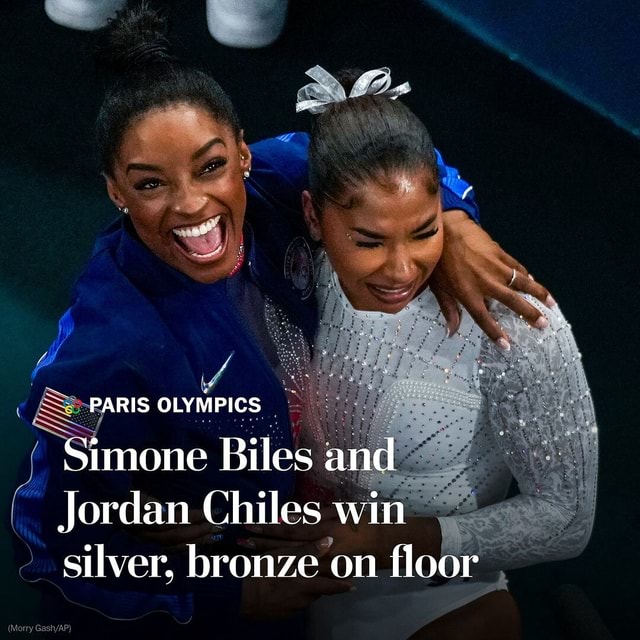 PARIS OLYMPICS Simone Biles and Jordan Chill win silver, bronze on ...