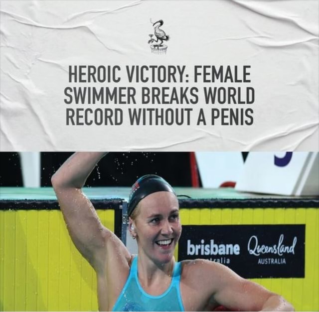 HEROIC VICTORY: FEMALE SWIMMER BREAKS WORLD RECORD WITHOUT A PENIS ...