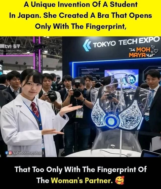 A Unique Invention Of A Student In Japan. She Created A Bra That Opens ...