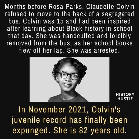 Months before Rosa Parks, Claudette Colvin refused to move to the back ...
