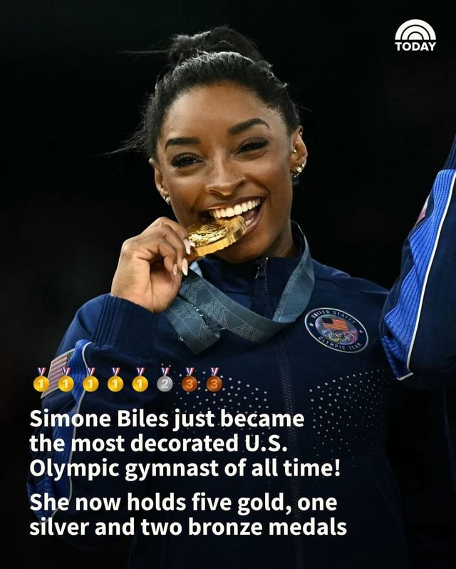 WHAT A COMEBACK! ️🤍💙 Simone Biles is now the most decorated U.S ...