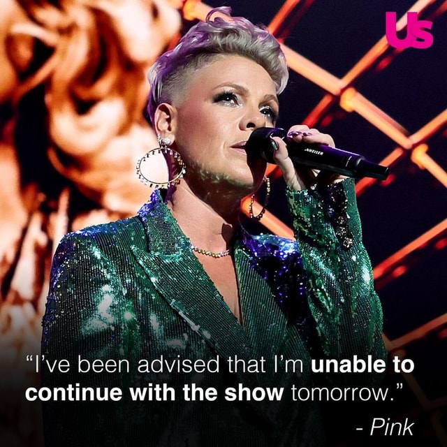 Pink apologized for canceling her upcoming Switzerland performance just ...