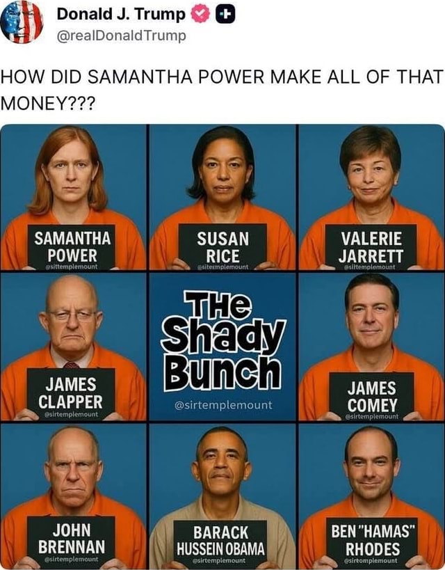 Donald J. Trump trump HOW DID SAMANTHA POWER MAKE ALL OF THAT MONEY ...