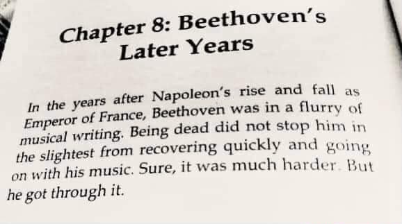 Chapter 8: Beethoven's Later Years In the years after Napoleon's rise ...