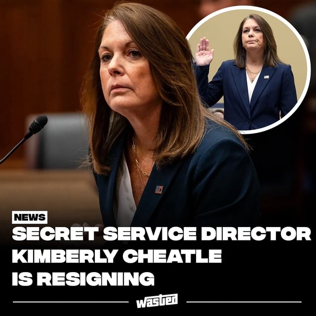 U.S. Secret Service Director Kimberly Cheatle is resigning today amid ...