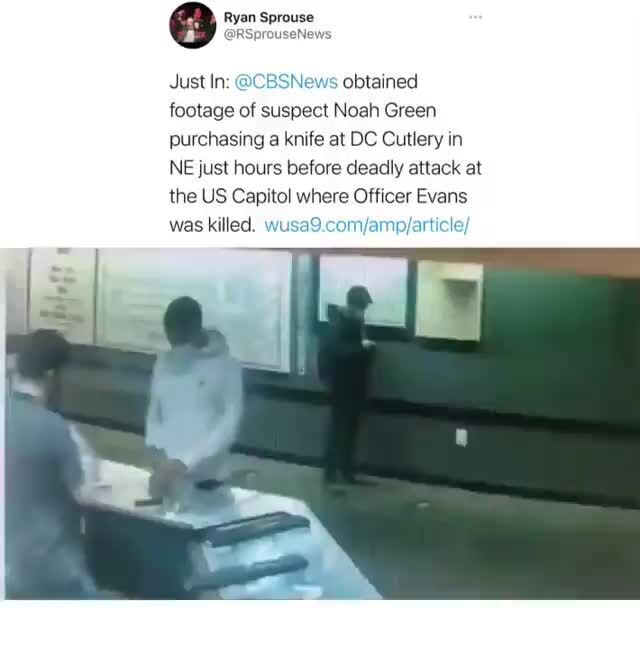 Ryan Sprouse Just In: @CBS) obtained footage of suspect Noah Green ...