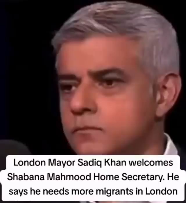 London Mayor Sadiq Khan welcomes Shabana Mahmood Home Secretary. He ...