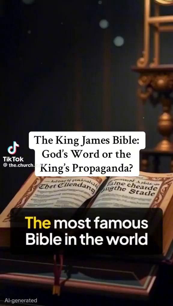 The King James Bible: God's Word or the King's Propaganda? ade By The most famous Bible in the ...