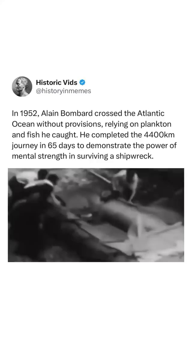 In 1952, Alain Bombard became an emblem of resilience and survival when ...