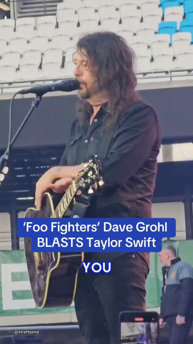 Foo Fighters frontman Dave Grohl took aim at Taylor Swift, implying her ...