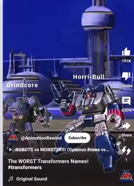 Horri-Bull GS) @AnimationRewind LROBOTS vs MONSTERS! (Optimus Prime vs ...